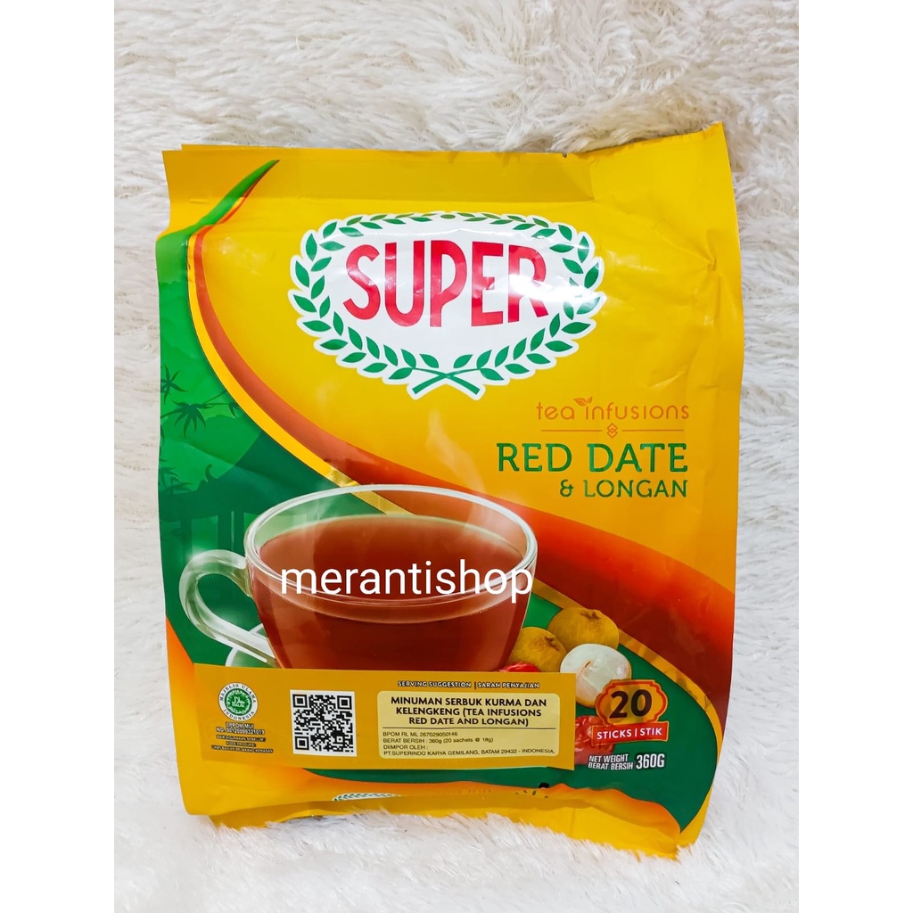 Super Instant Red Date and Longan Tea / Angco Teh contains 20 Sachets ...
