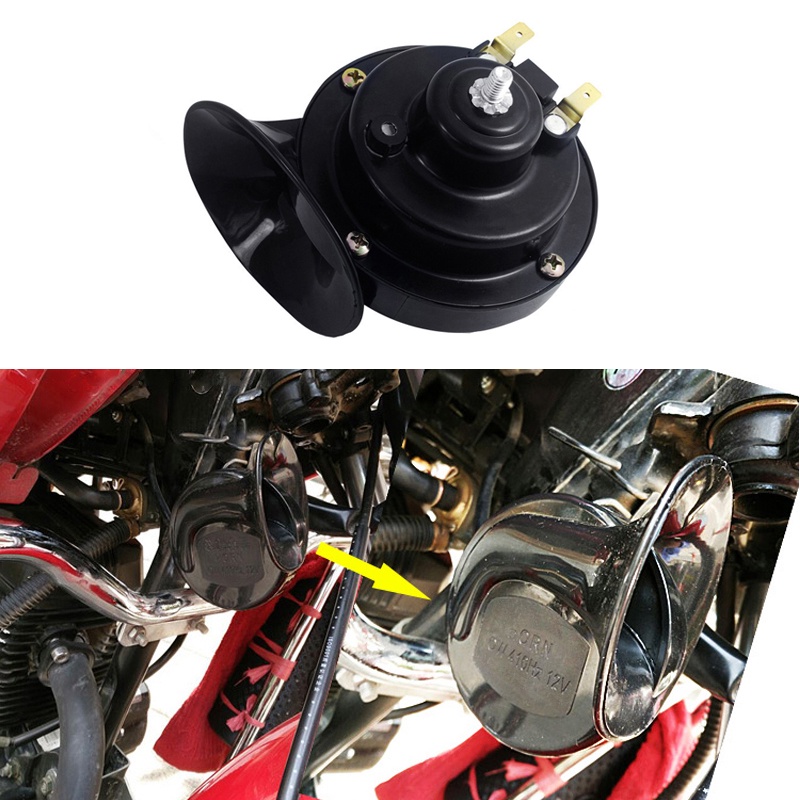 ABS 12V 48V 60V Motorcycle Waterproof Snail Horn Super Sound Monophonic ...