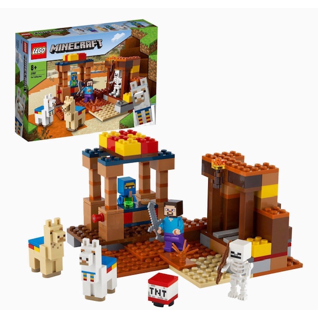 LEGO Minecraft Villager's Trading Post 21167 Toy Block Video Game Boys ...