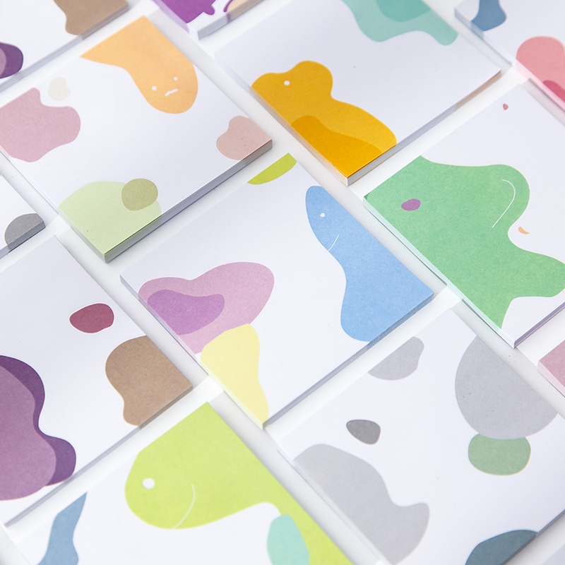 50 Sheets Mini Square Graffiti Sticky Note Tearable Writing Notepad ...