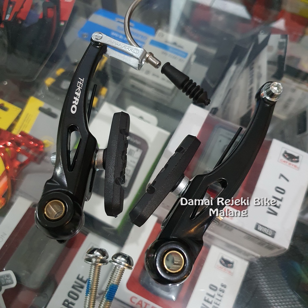 Tektro V-brake with black spring adjuster vbrake | Shopee Singapore