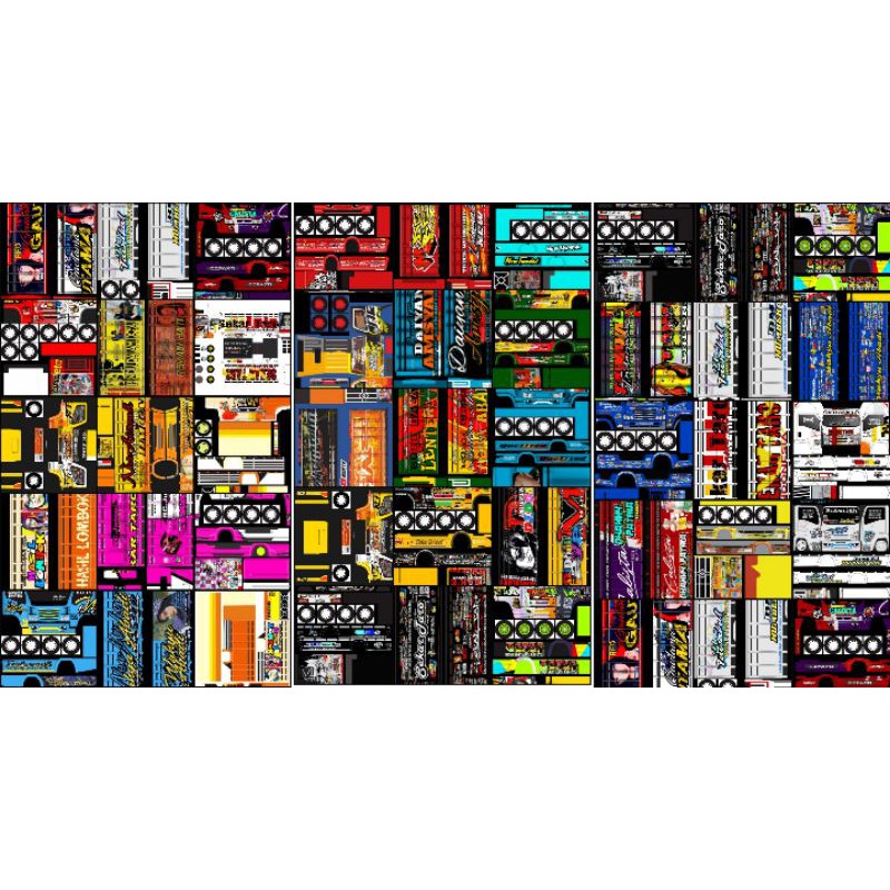 16 Scale Oleng Miniature Papercraft Truck Sticker | Shopee Singapore