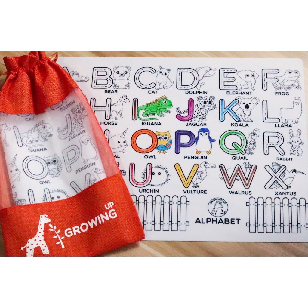 [Growing Up™] Buy 1 Free 1(Mat Only) - Educational Silicone Colouring ...