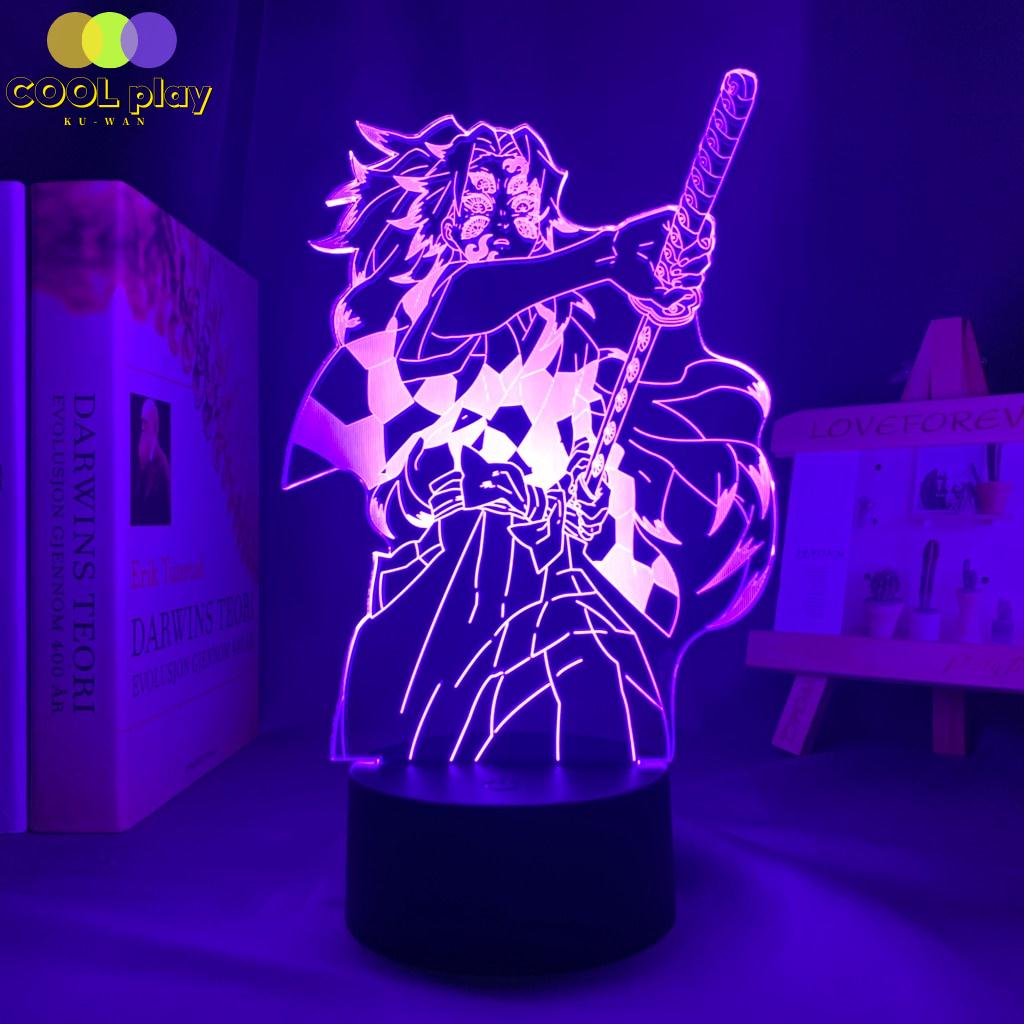 Anime Led Light Kimetsu No Yaiba Kokushibo for Bedroom Decoration Night ...