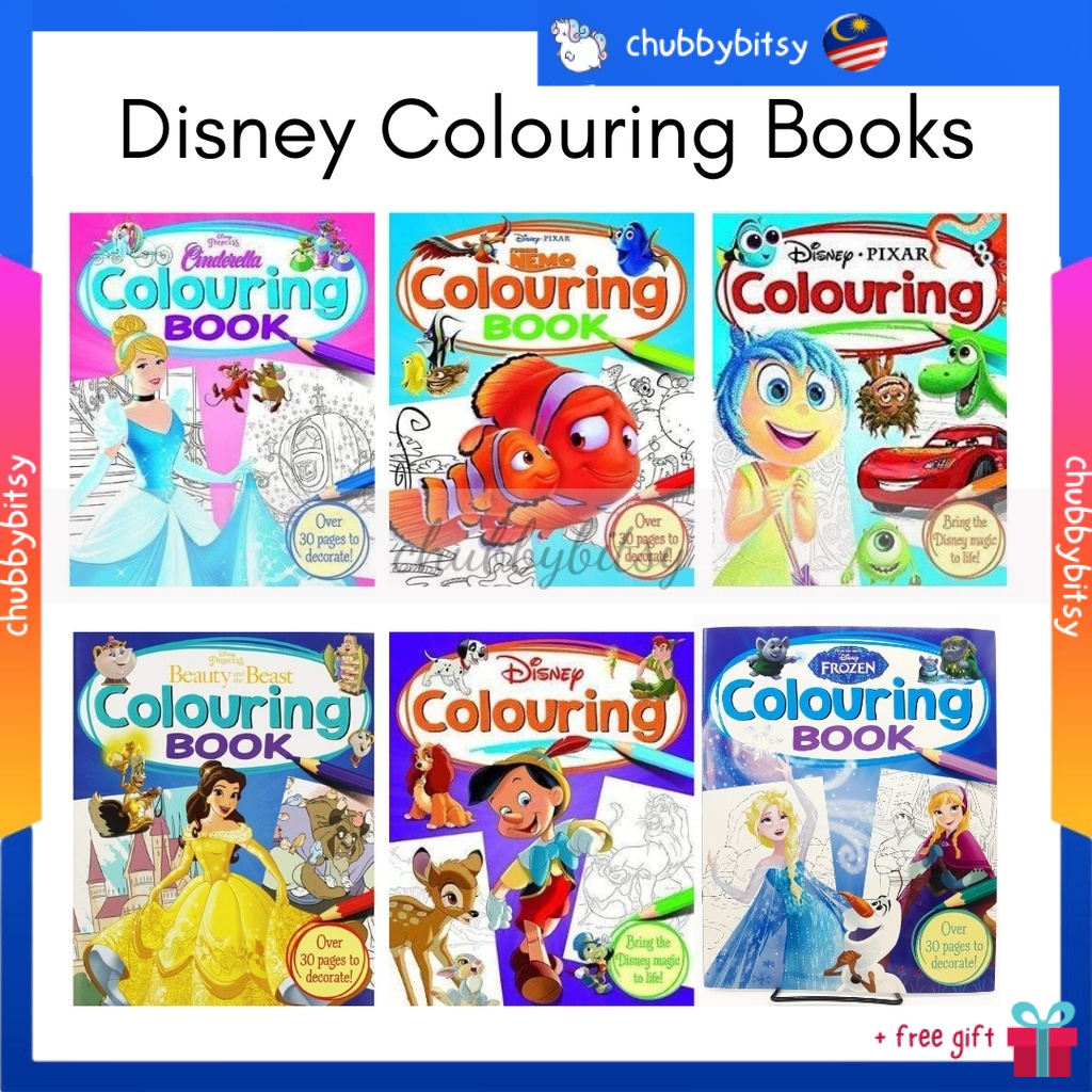 Disney Colouring Book | Disney Princess Cinderella Beauty & The Best ...
