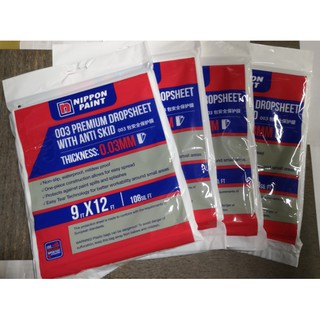 Nippon Paint / MS / EzStik Plastic Drop Cloth Drop sheet Painting Sheet ...