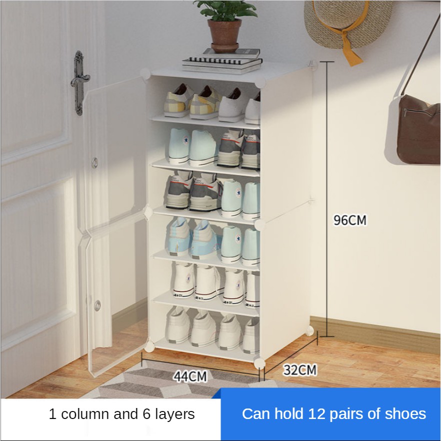 Plastic shoe cabinet shoes rack outdoor Simple household multi-Layer ...