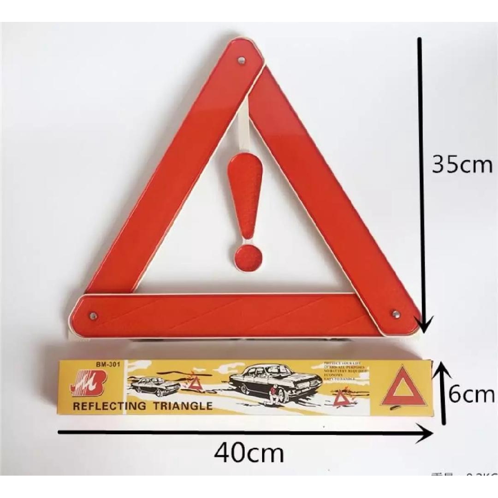 Reflective Foldable Road Emergency Red Triangle Roadside Car Emergency ...