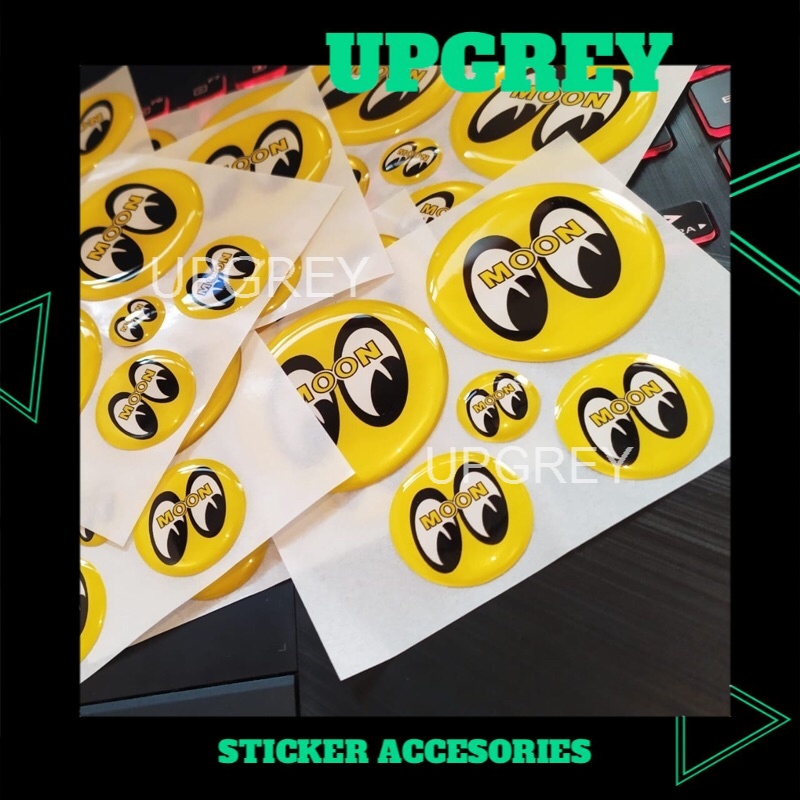 Mooneyes LOGO EMBLEM Sticker NMAX And AEROX Sticker 1set Motorcycle ...