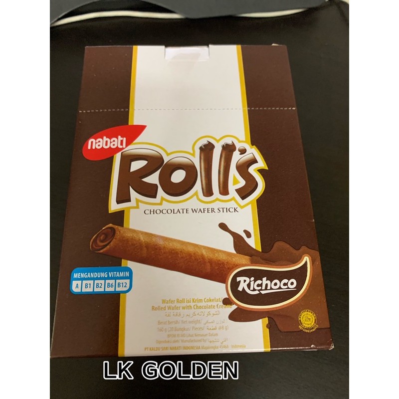 (8g x 20pcs) Nabati Rolls Wafer Stick 160g chocolate wafer roll ...
