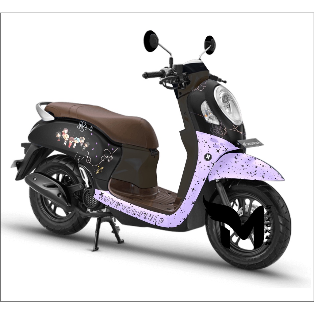 Scoopy sticker decal for full dashboard can be full body FI copy sticker decal 2017 2018 2019 ...