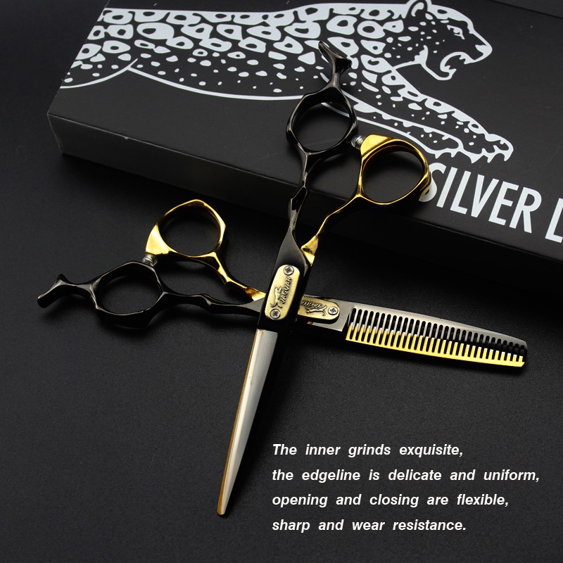 German Jaguar scissors 440C Jaguar hair scissors, 6-inch hair scissors ...