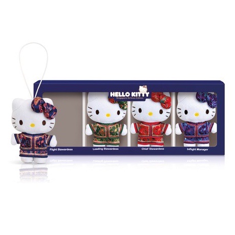 Christmas Sanrio Hello Kitty Singapore Girl Airlines Kebaya Blue Green ...
