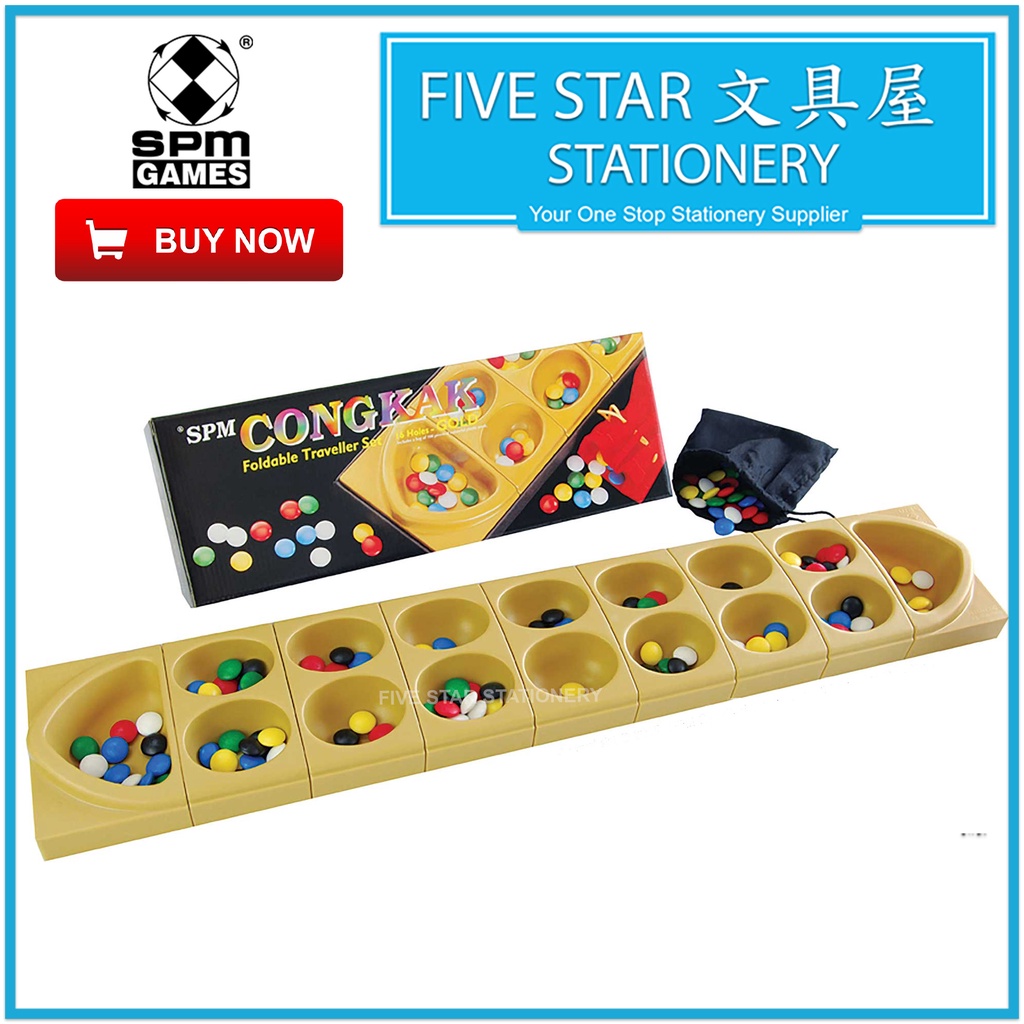 fivestar2u SPM 112 Congkak Foldable Gold (Games Suitable for Chilren ...