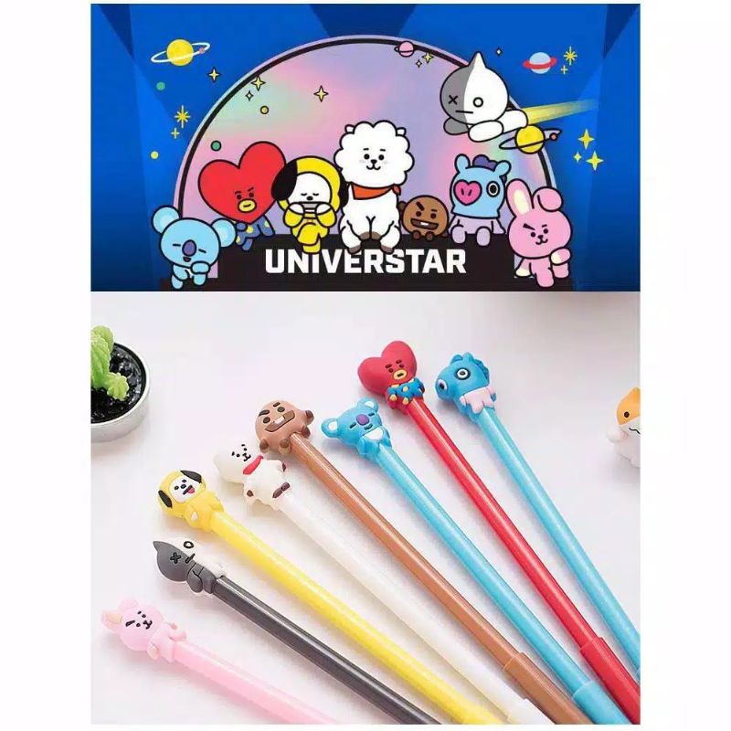 Bts BT21 Pen/BTS Character Pen/BTS Pen/BTS Character Pen | Shopee Singapore