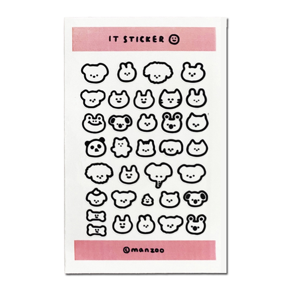 Cute Korean Ins Black White PET Transparent Waterproof Journal ...