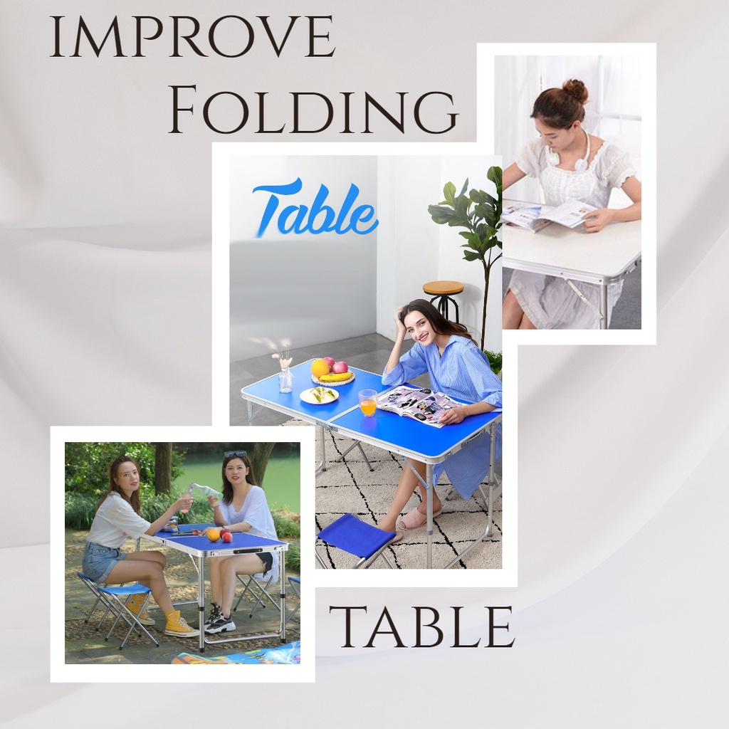 Foldable Study Table Camping Table Outdoor Table Multi-purpose Table ...