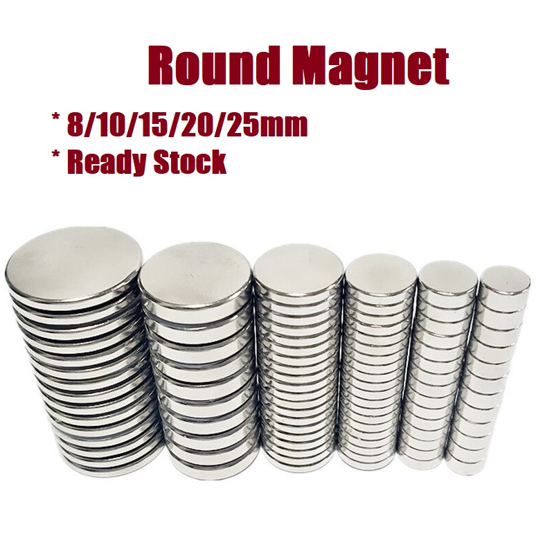 Round Magnet Disc Neodymium Magnet Various Size 8/10/15/20/25mm ...
