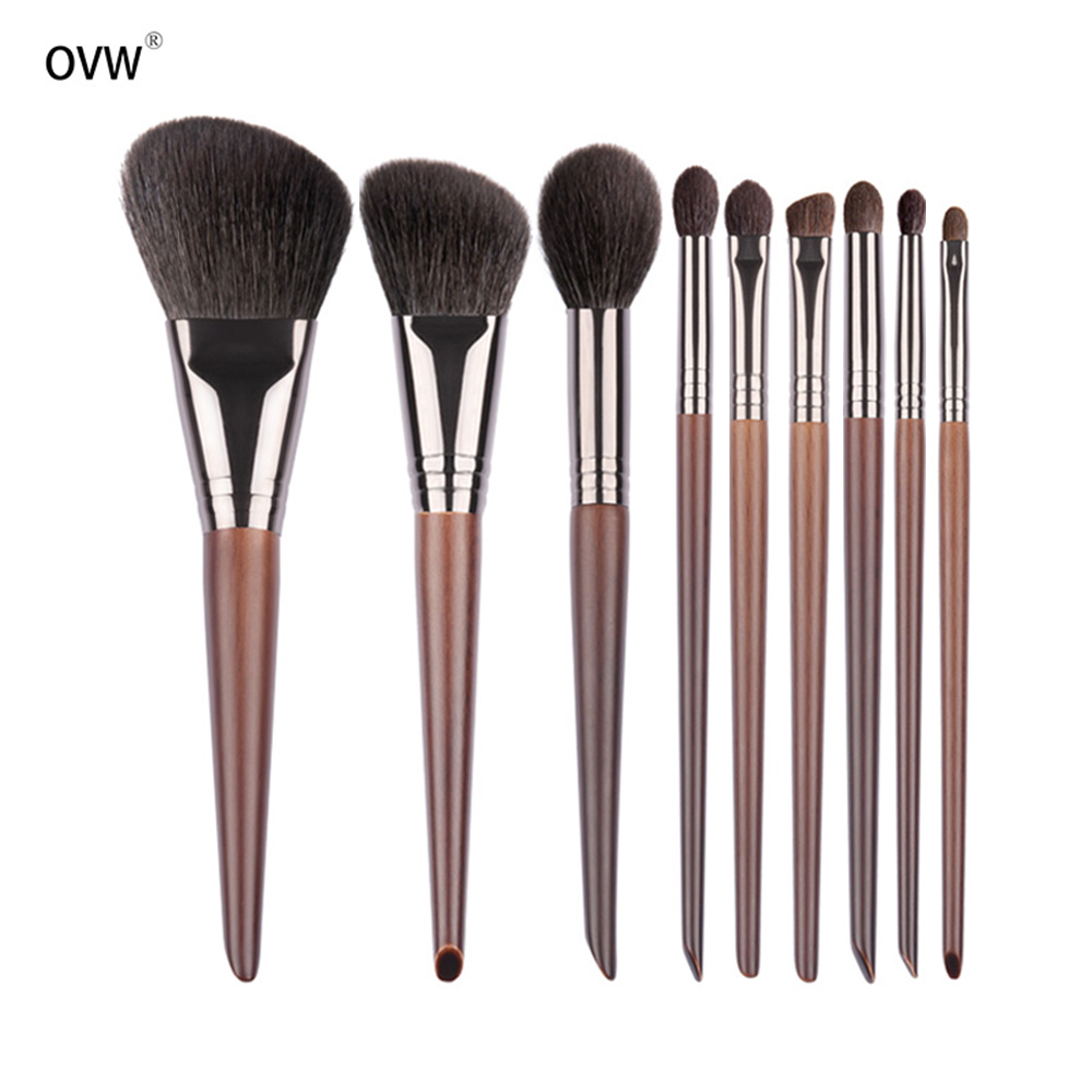OVW 9pcs Essential Makeup Brush Set Face Makeup Eye Shadow Blending ...