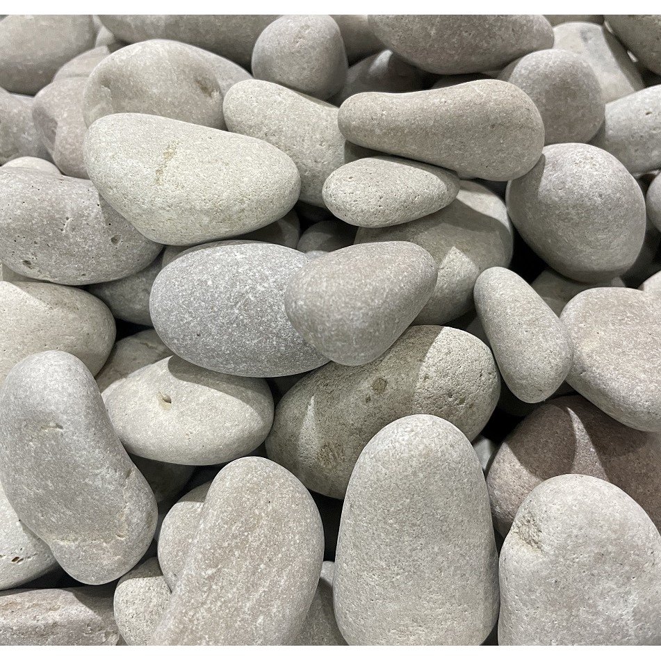 Pebbles Pebble Tan Grey 40-60mm / 30-70mm / 30-50mm of 4.5kg | Shopee ...