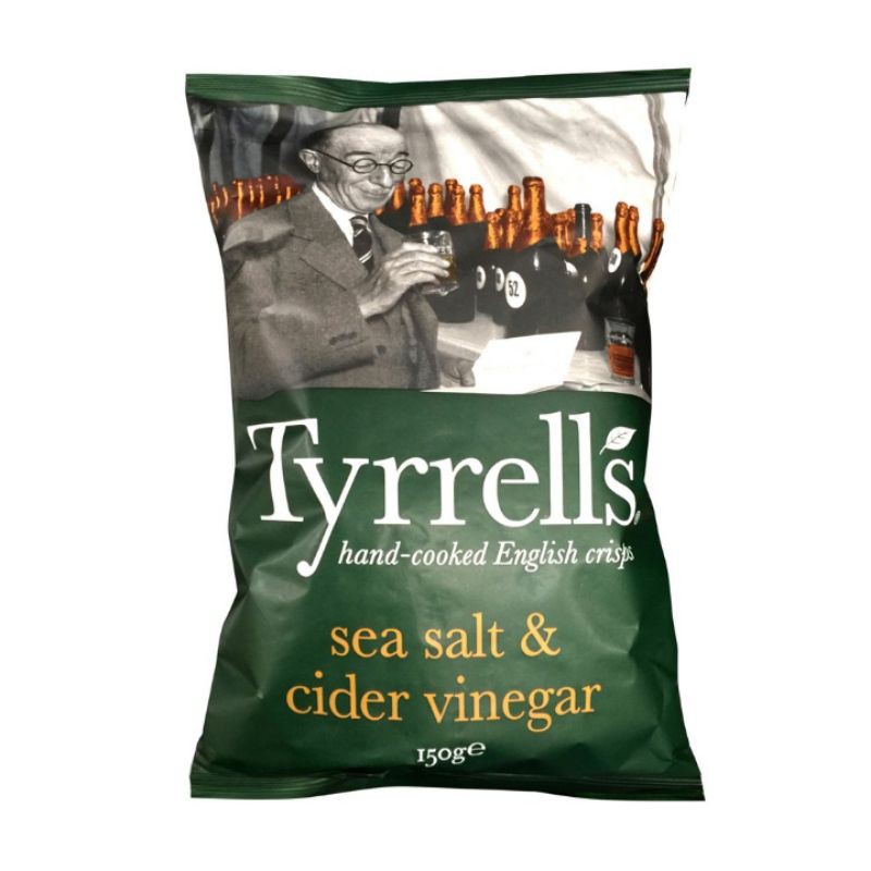 Tyrrell's Sea Salt & Cider Vinegar Potato Chips 150g | Shopee Singapore