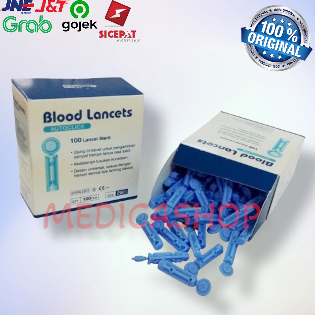 Blood Lancets 28G OneMed box Contains 100pcs | Shopee Singapore