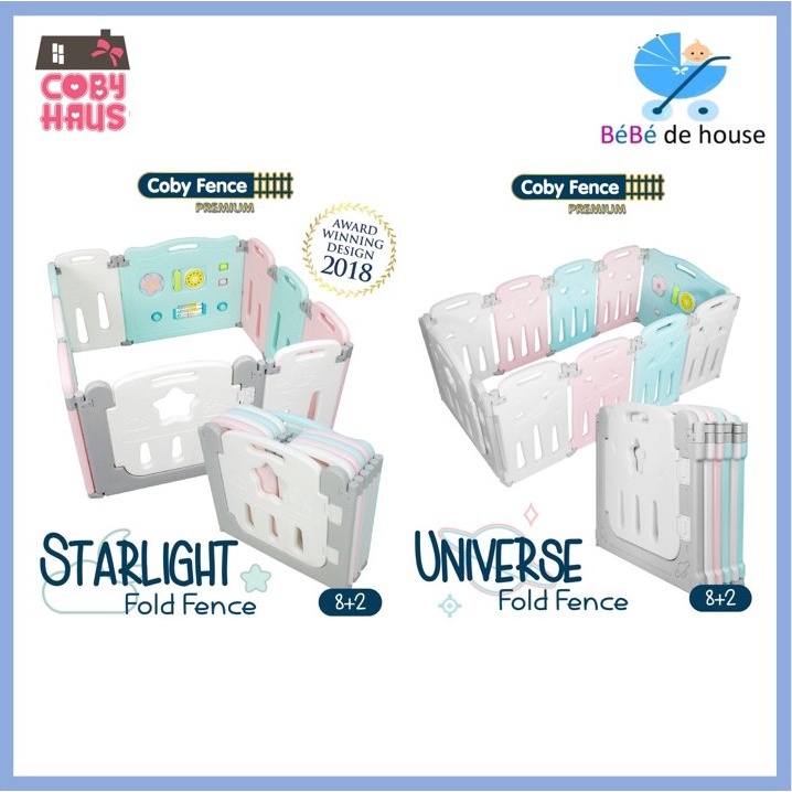 Coby Haus Premium Play Fence Foldable Fence (8+2 Pcs) | Shopee Singapore