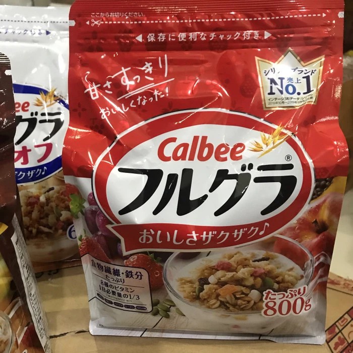 Calbee Granola Cereal Fruit Japanese Cereal - RED 700gram CALBE JAPAN ...