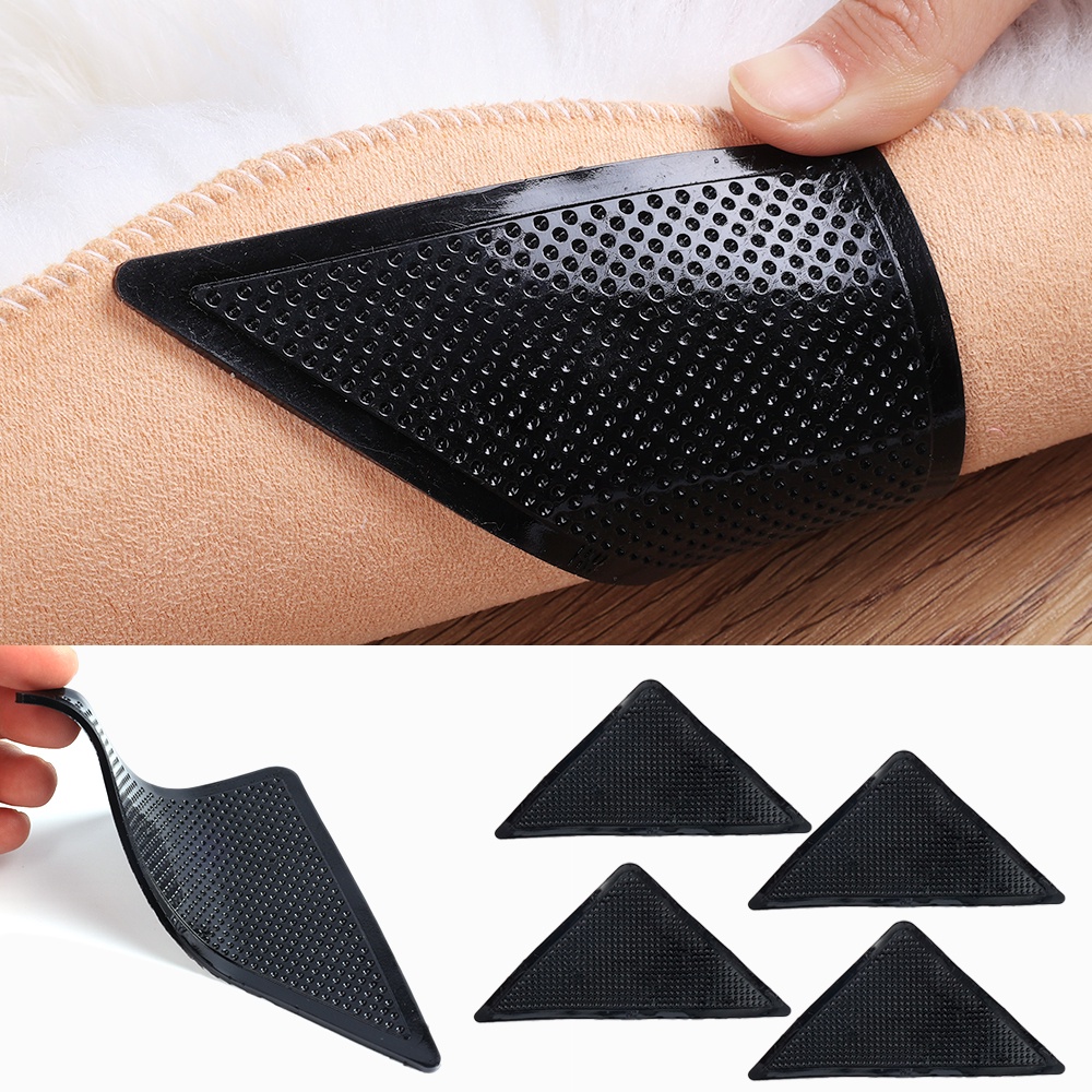 4Pcs/set Anti Skid Reusable Carpet Stopper Tape / Washable Anti-slip ...