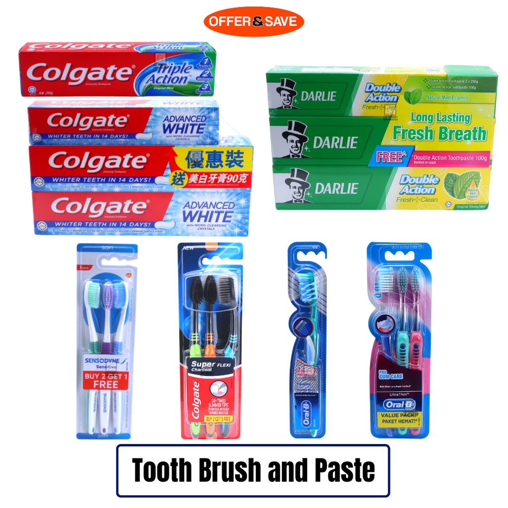 Oral B COLGATE Sensodyne Toothbrush Toothpaste | Shopee Singapore