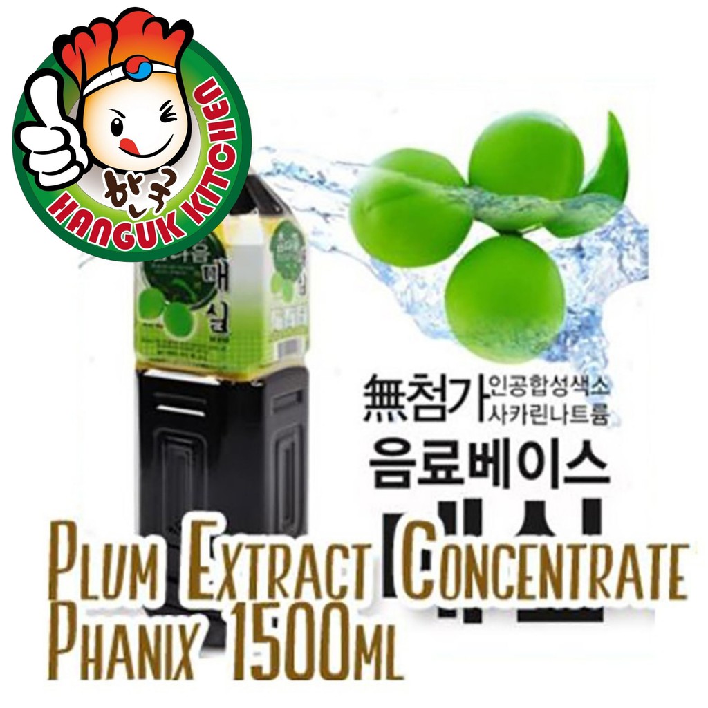 Korean Plum Extract Concentrate 1.5L Phanix Hanguk Kitchen Korean Food ...
