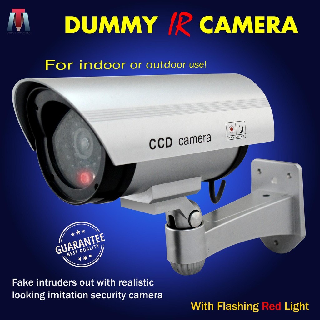CCTV Fake Simulasi Palsu Dummy CCTV Wireless Security CCD IR Camera ...