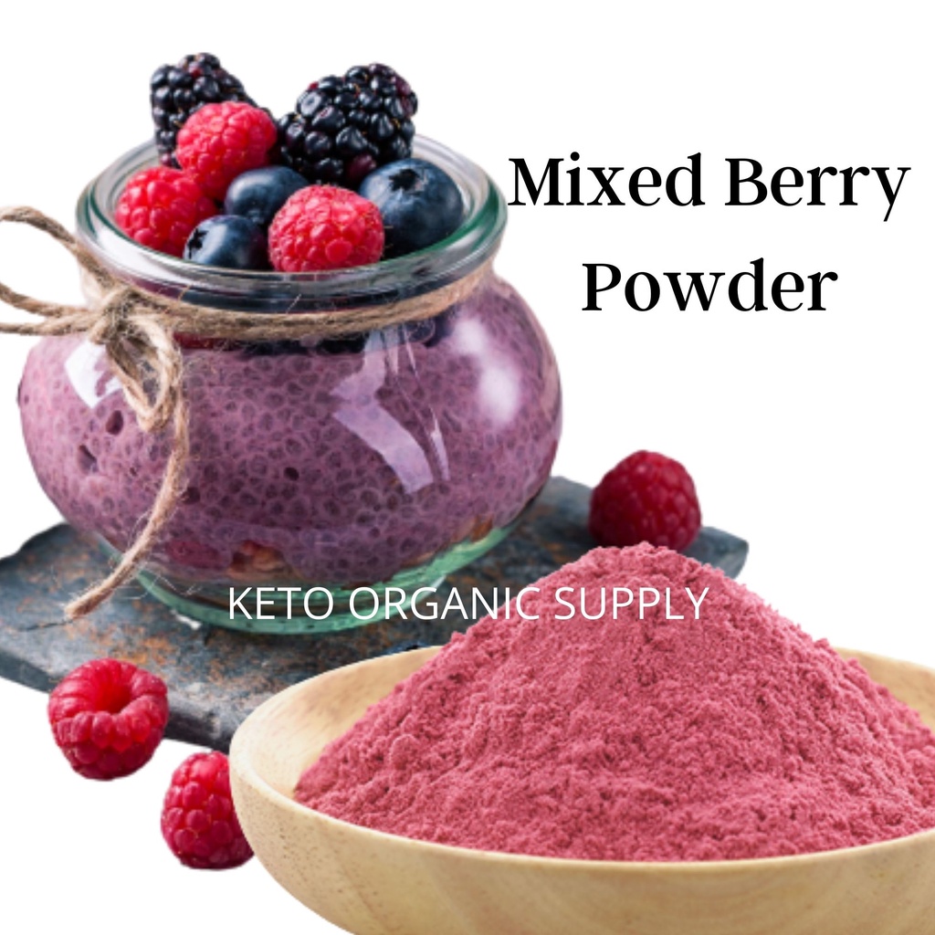 Mixed berry powder 250g Organic Pure berries fruit powder blueberry ...