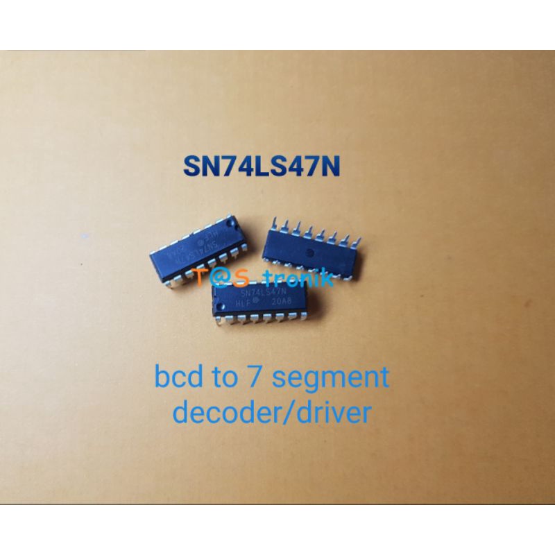 Ic SN74LS47N sn 74ls47n 74LS47 BCD to 7 Segment driver ic | Shopee ...