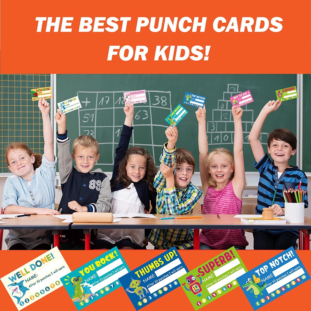 10pcs Behavior Punch Cards for Kids Classroom, Homeschool, or Early ...