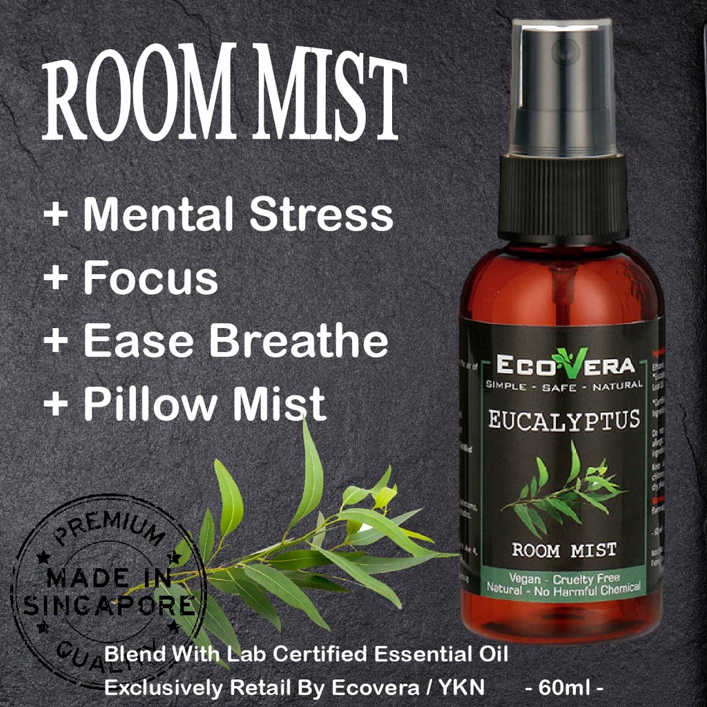 Ecovera Eucalyptus Room Mist, Linen Mist, Natural Aromatic Mist, Made ...