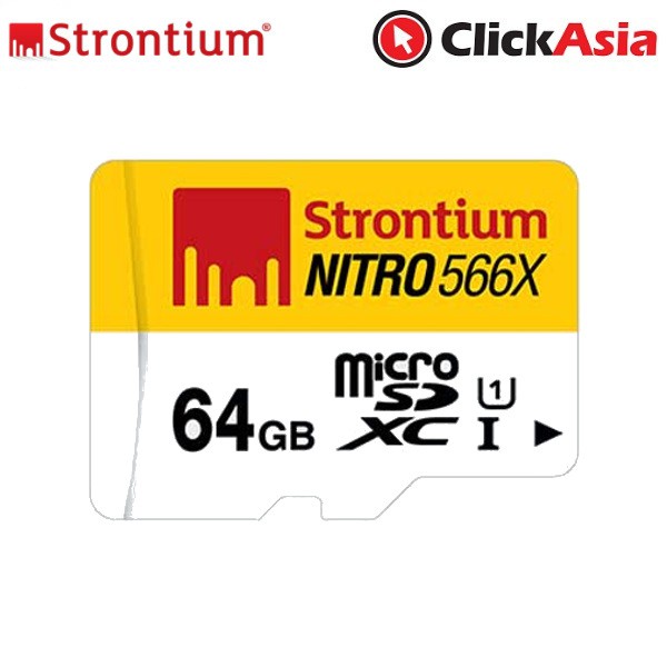 Strontium 64GB Nitro 566X (85MB/s) USH-1 MicroSD (SRN64GTFU1) | Shopee Singapore