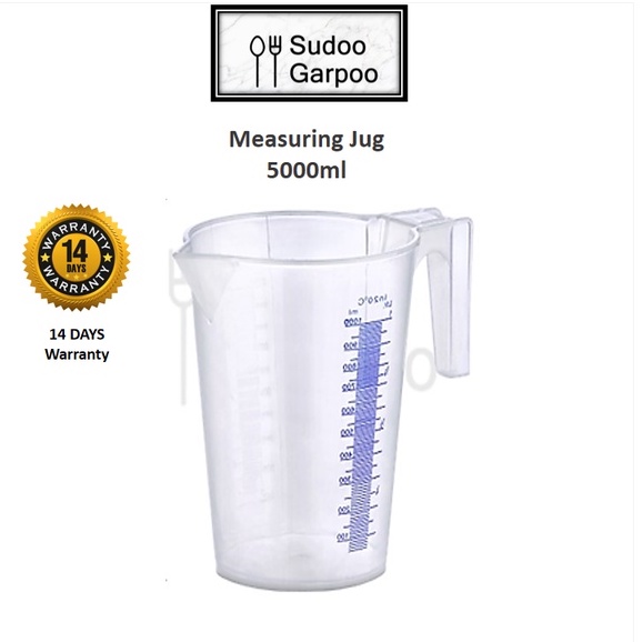 Measuring Jug / Jar Plastic/ Jar Pengukur- PP Jug -5000ml (BPA Free ...