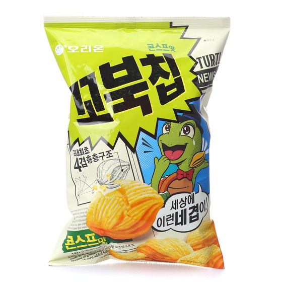 Orion Turtle Chip Corn Soup Flavor 65g [Korean] | Shopee Singapore