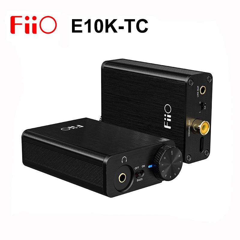 FiiO E10K-TC Headphone Amplifier Portable Hi-Res USB DAC Audio 2.0 32bit/384kHz Type-C/Coaxial ...