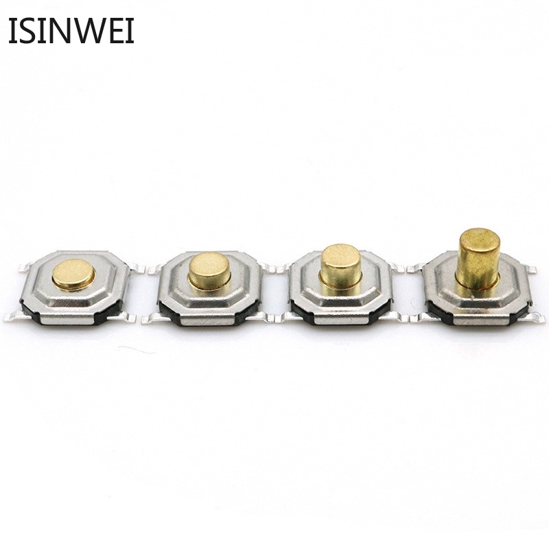100PCS PCB Tactile Push Button Switch 4x4 Micro Switch 4*4*1.7/2/2.3/2 ...