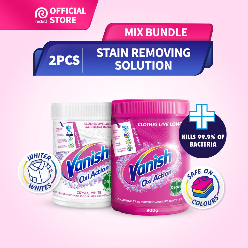 Vanish Oxi Action Powder Laundry Booster 900g + Vanish Oxi Action ... Vanish Oxi Action Powder Laundry Booster 900g + Vanish Oxi Action ...