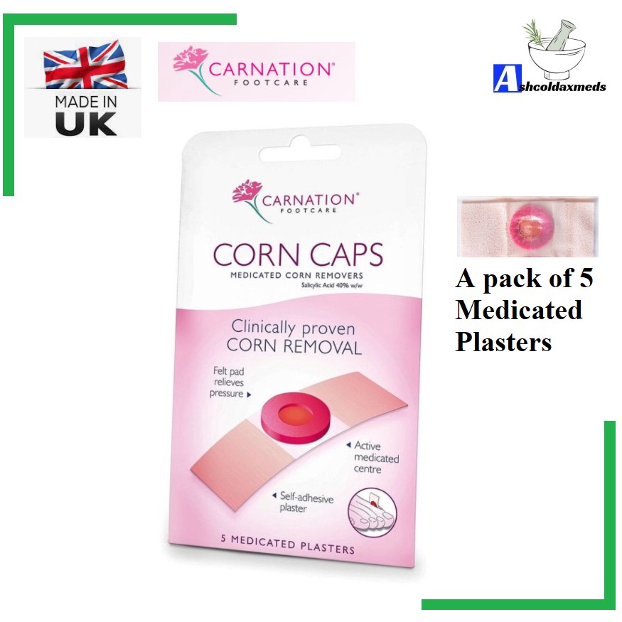 Carnation Corn Caps Medicated Plasters 5's EXP08/2027 | Shopee Singapore