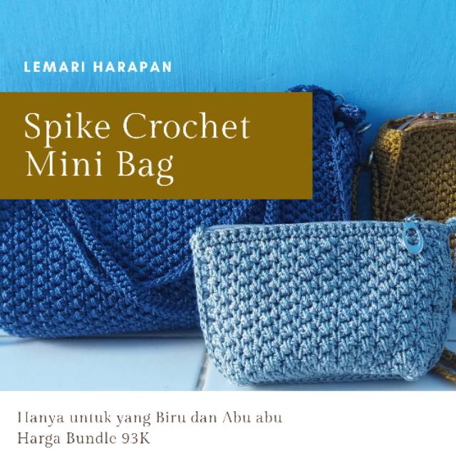 Spike motif knitted bag (Spike Crochet mini bag) | Shopee Singapore