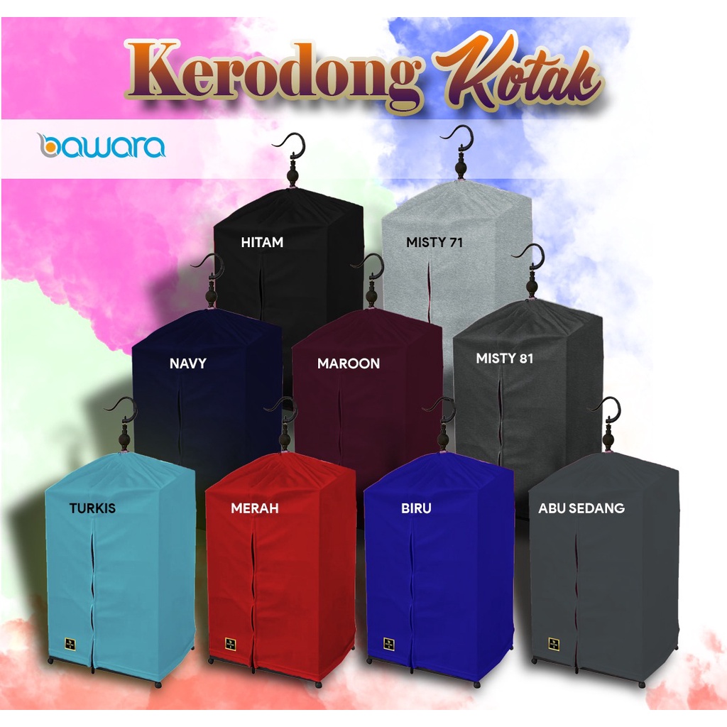 Kerodong Krodong Bird Cage / cage cover / Box No. 1, 2, 3 plain without ...