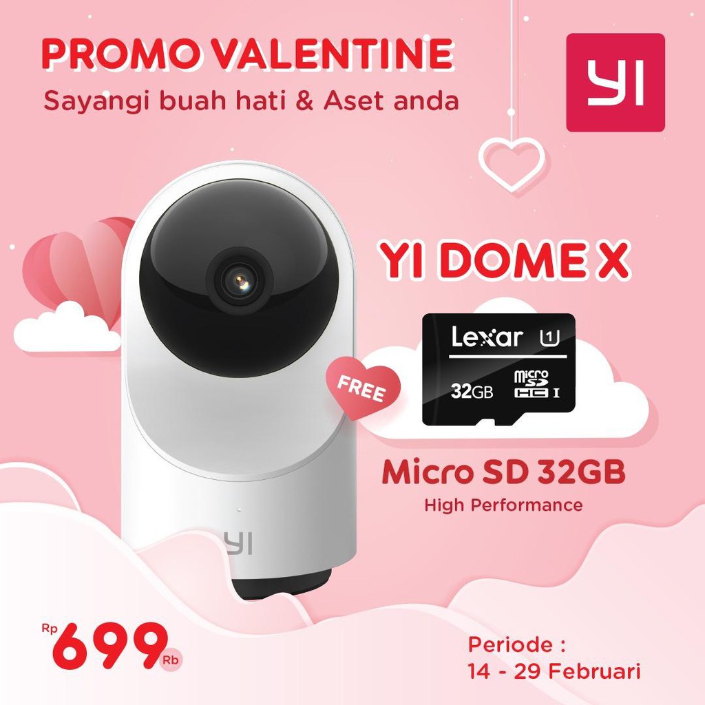Yi Dome X Ip Camera International FHD 1080p IPCAM Yidome3 Official ...