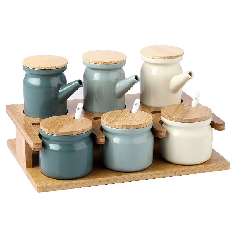 【Ready Stock】Salt Racks Jar Spice Rack Seasoning Storage Box Jar ...