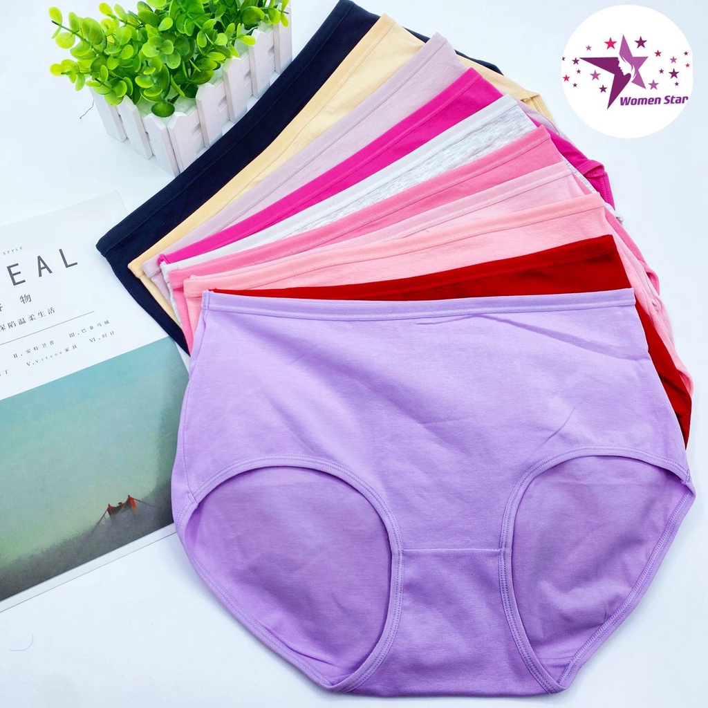 Panties Women Cotton Mid Waist Underwear Women Spender Seluar Dalam ...