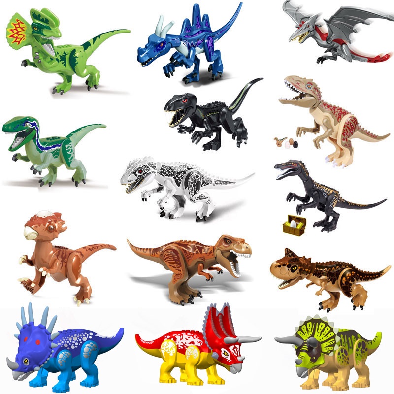 Sluban Big Size Dinosaurs Jurassic World Dino Models Building Block ...