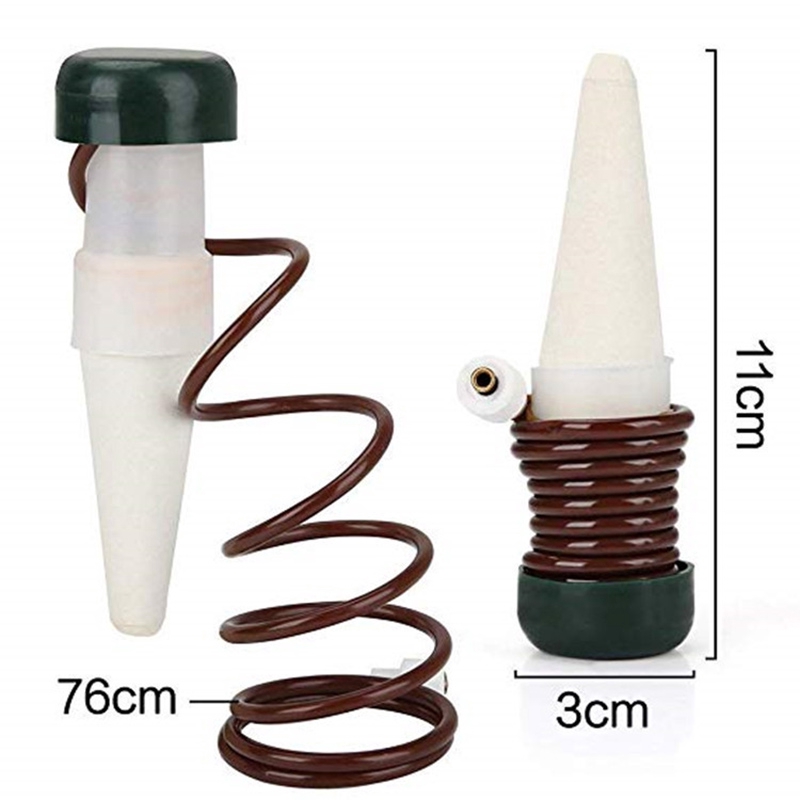 2PCS Ceramic Self Watering Spikes Automatic Plants Drip Irrigation ...
